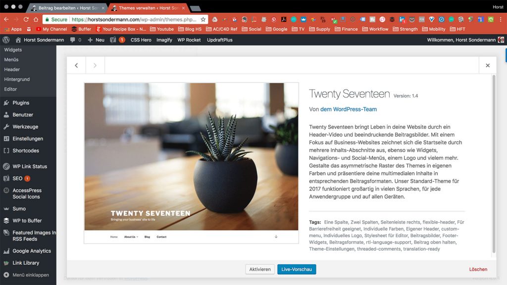Mein Wordpress: Theme, Plugins, Code - Horst Sondermann