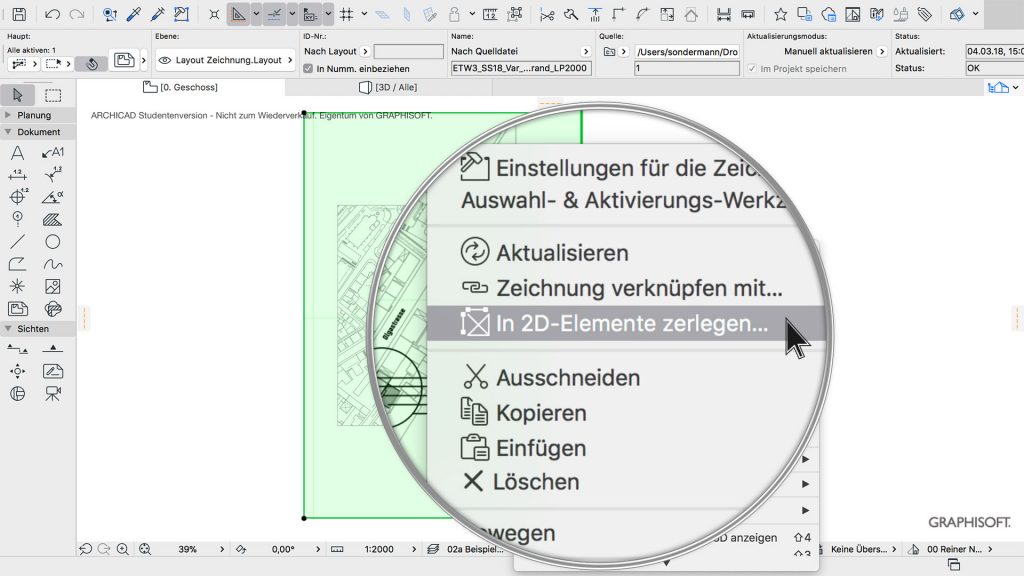 ARCHICAD BIM: PDF-Import als CAD-Zeichnung - Horst Sondermann