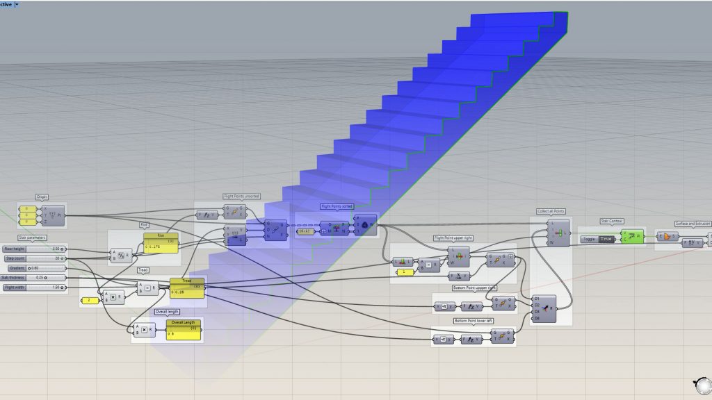 Rhino Grasshopper: Simple Stairs - Horst Sondermann